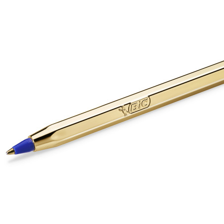 ESFEROGRAFICA BIC CRISTAL AZUL DOURADA 1mm